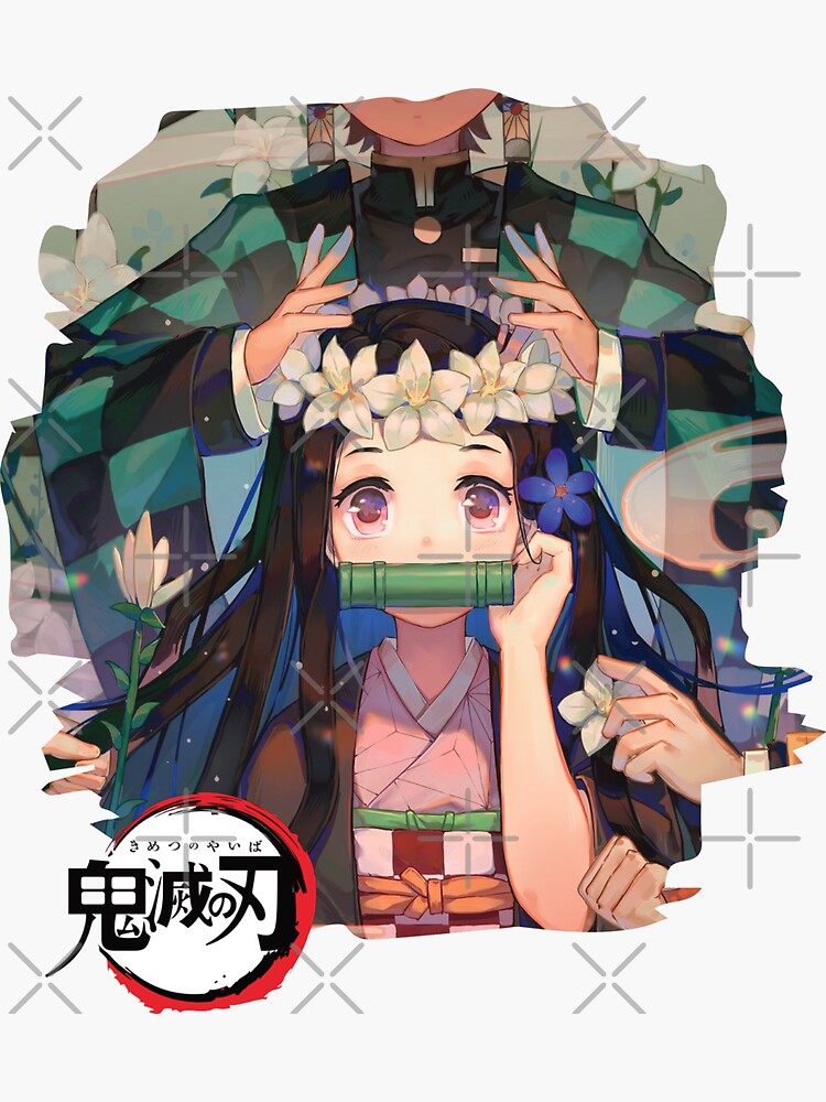 "queen nezuko" Sticker by benoixio | Redbubble