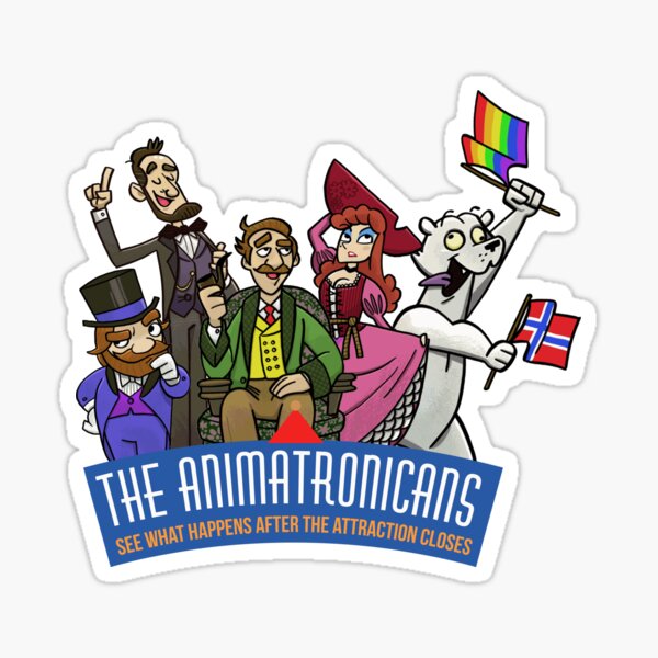 "Animatronics logo artwork" Sticker for Sale by animatronicans | Redbubble
