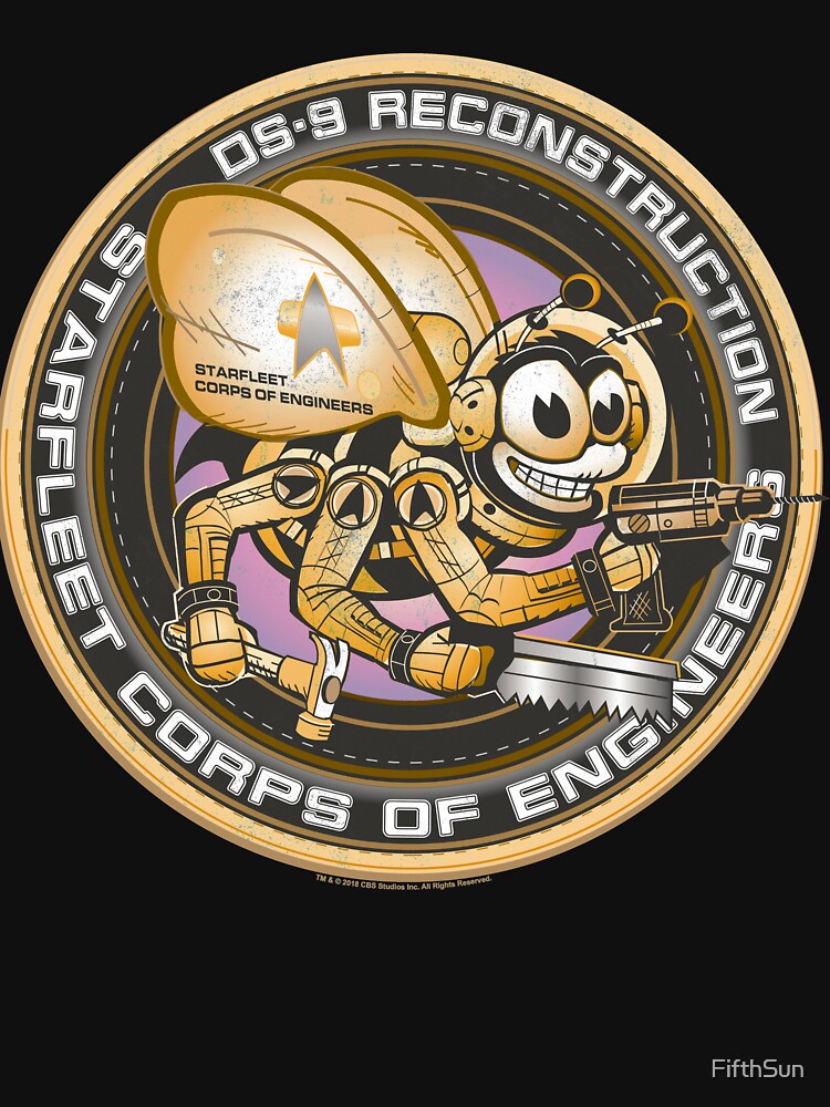 "Star Trek Deep Space Nine Starfleet Corps Of Engineers Logo" T-shirt ...