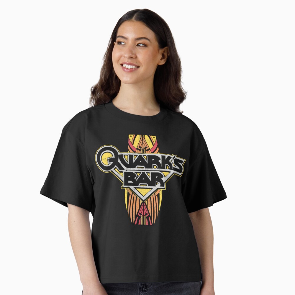 "Star Trek Deep Space Nine Quark's Bar Distressed Logo" Essential T ...