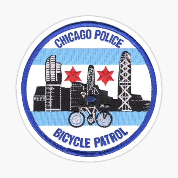 "Chicago PD Bike Patrol" Sticker by lawrencebaird | Redbubble