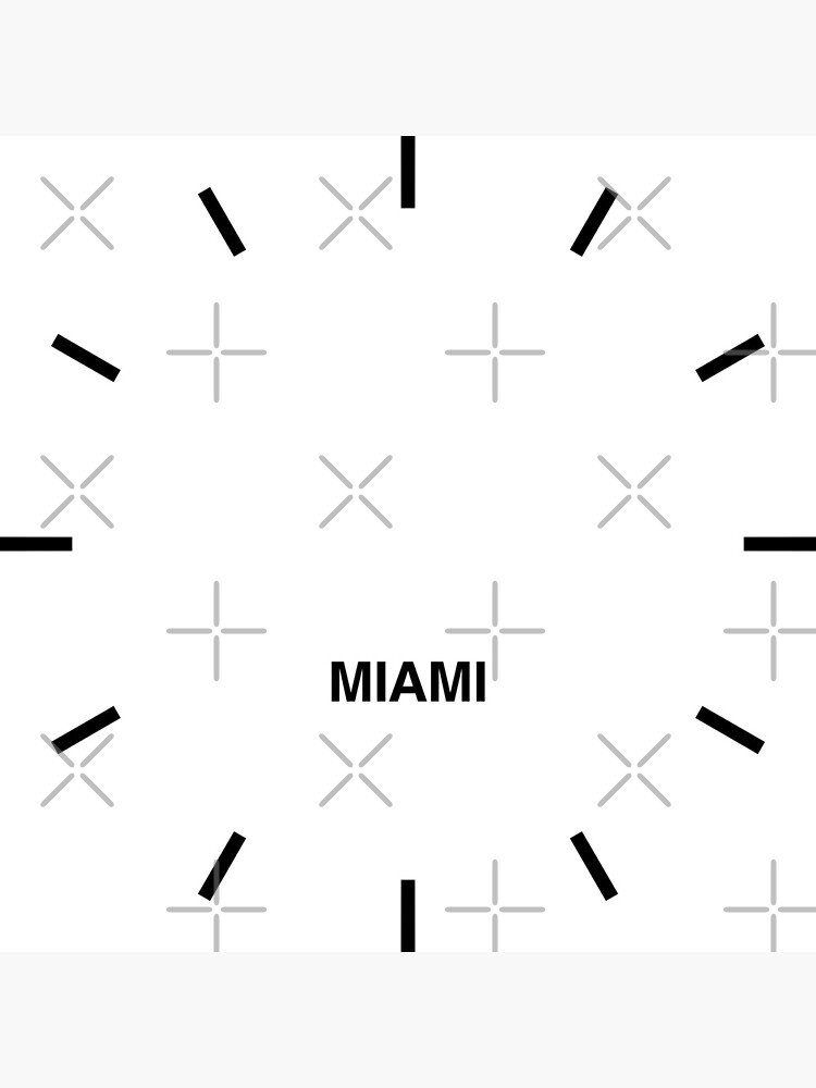 "Miami Time Zone Newsroom Wall Clock" Clock for Sale by bluehugo ...