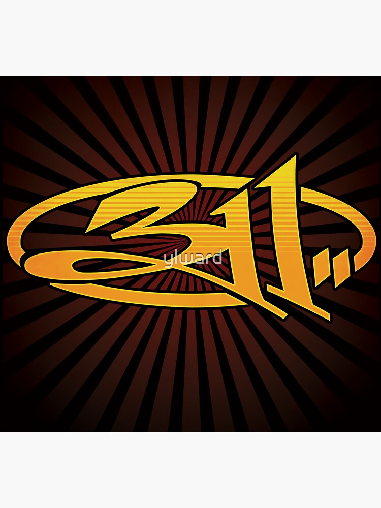 "311 band brown tour 2019 2020 oranye" Sticker by ylward | Redbubble