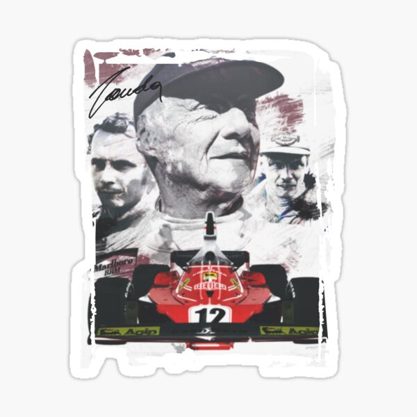 Niki Lauda Racing F1 Stickers | Redbubble