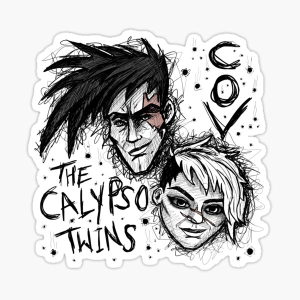 "The Calypso Twins" Sticker for Sale by Chelzzi | Redbubble