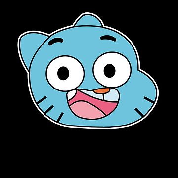 "Gumbal Smiling Face" Sticker for Sale by karamram | Redbubble