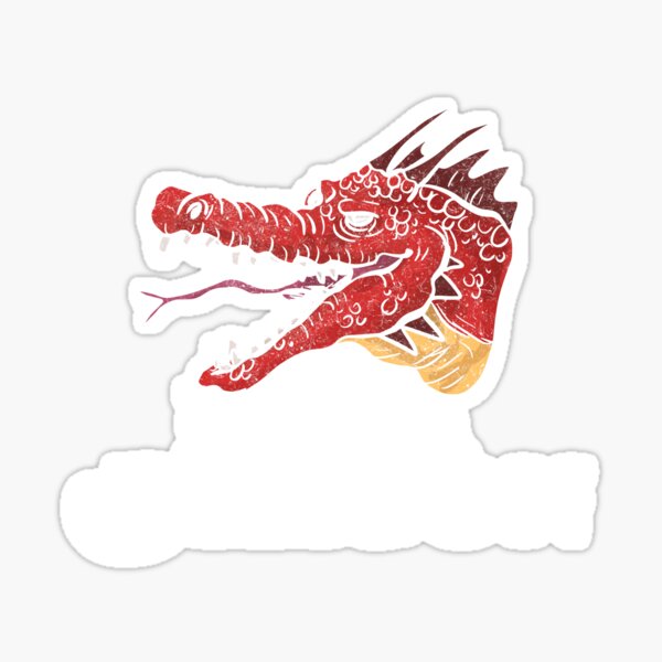 "Awesome Papa Dragon Fearsome Dragon Fantasy Dad" Sticker for Sale by ...