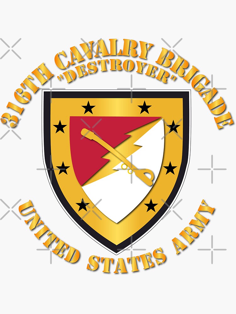 "Army - 316th Cavalry Brigade - SSI" Sticker for Sale by twix123844 ...
