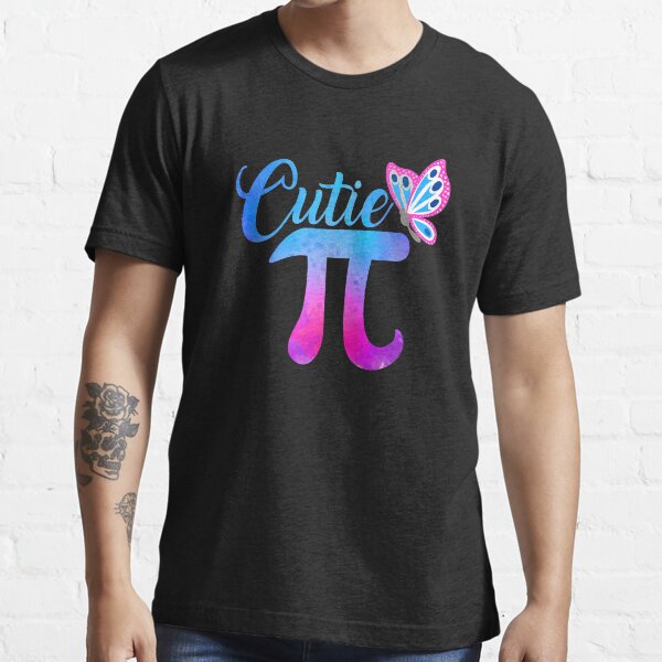 "Cute & Funny Cutie Pi Math Pie Butterfly Math Pun" T-shirt for Sale by ...