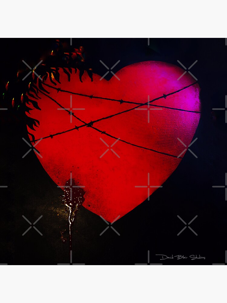 "Deadly Heart - By Kim Blair " Sticker by davidbstudios | Redbubble