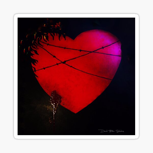 "Deadly Heart - By Kim Blair " Sticker by davidbstudios | Redbubble