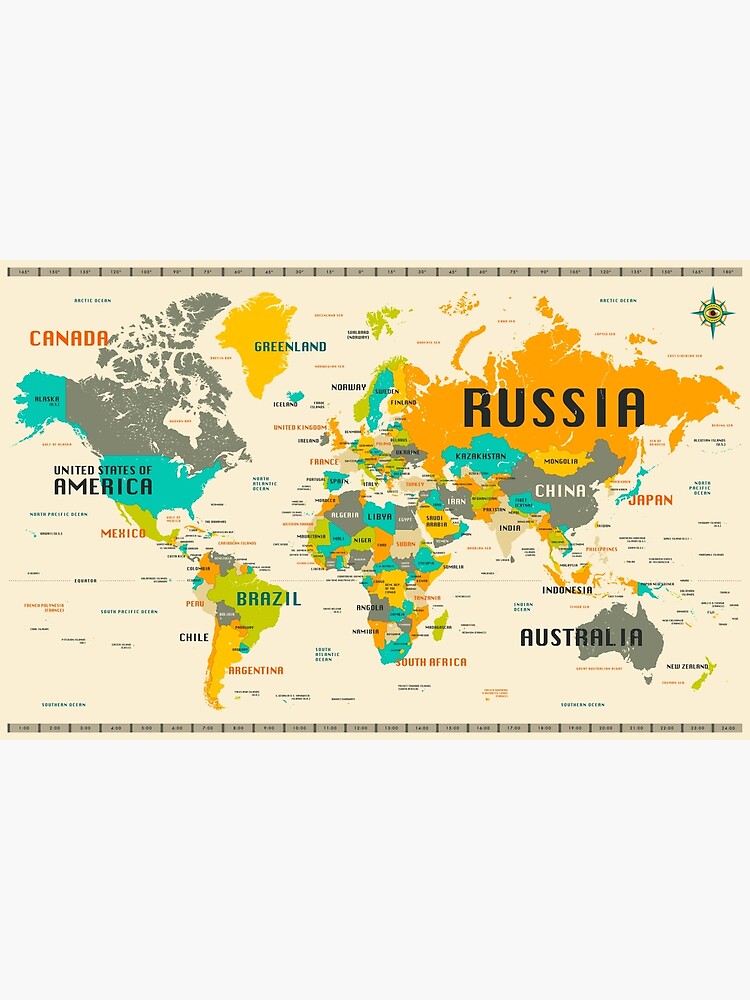 World Map Premium Matte Vertical Poster
