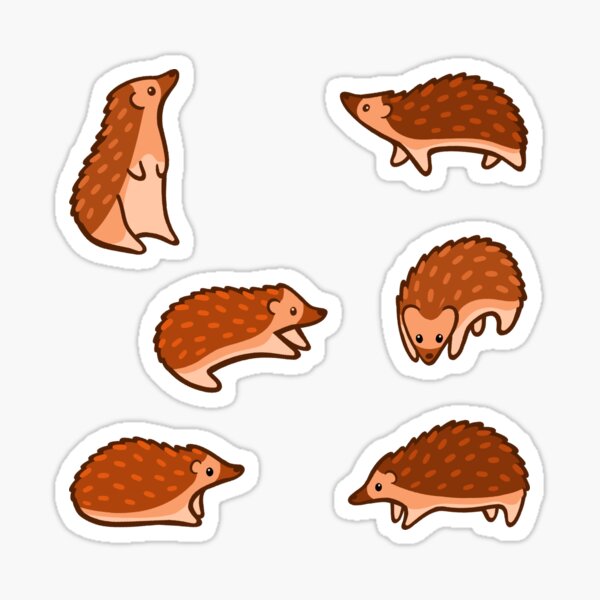 "Happy Hedgehogs" Sticker for Sale by Macbendigo | Redbubble