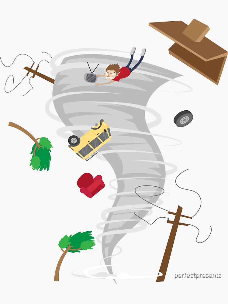 "Awesome Tornado & Storm Chaser Severe Weather" Sticker for Sale by ...