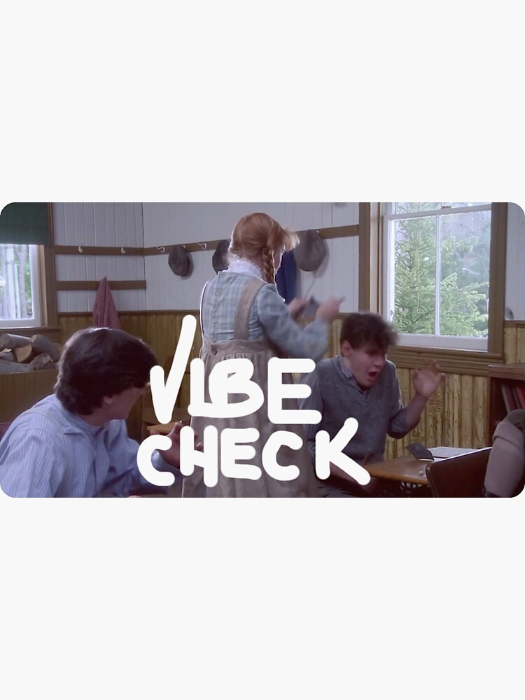 "vibe check" Sticker for Sale by princehal | Redbubble