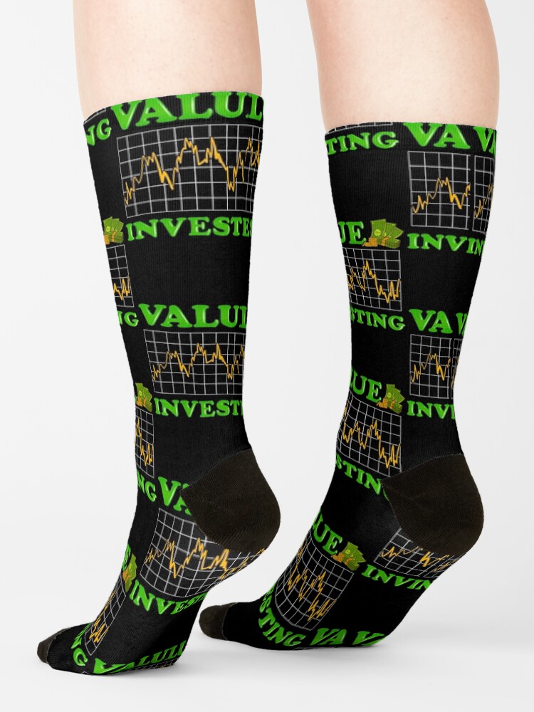 "Value Investing Stock Market Investing Finance" Socks for Sale by ...