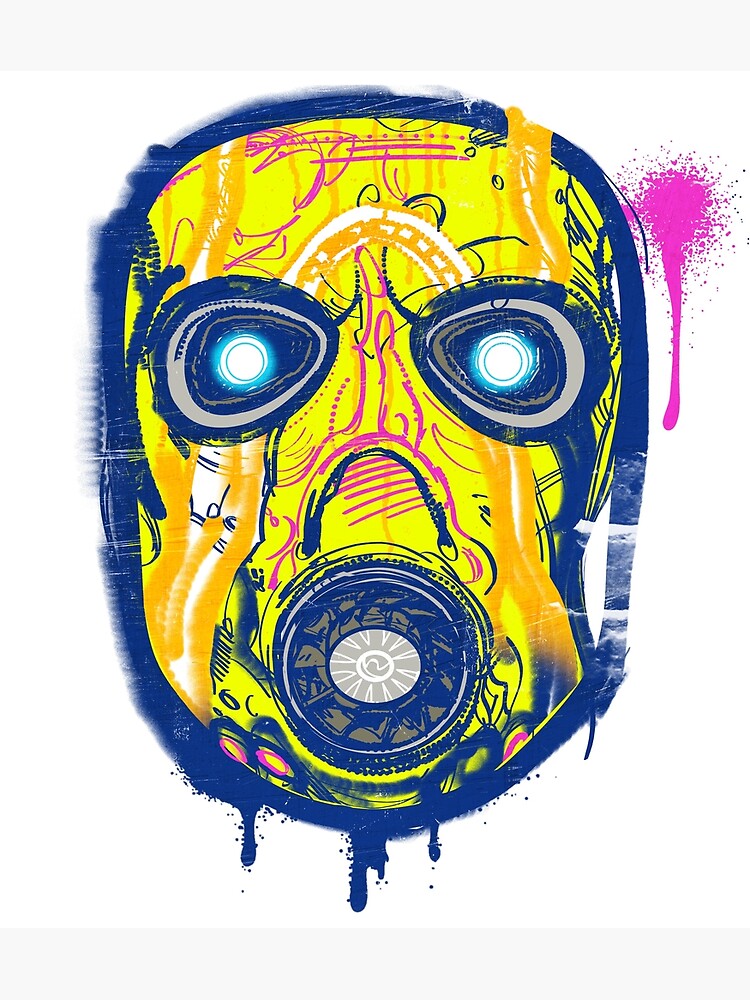 "Borderlands Psycho Mask" Poster for Sale by Tobias1969 | Redbubble