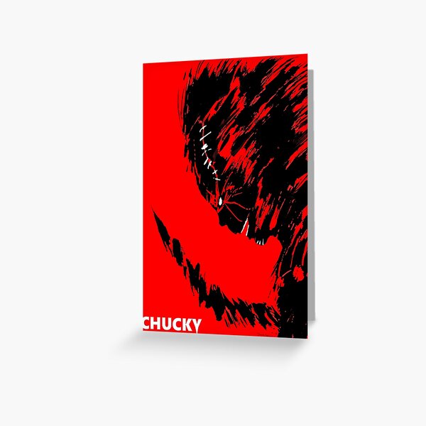 " Chucky Silhouette knife" Greeting Card for Sale by DougSQ | Redbubble