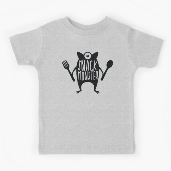 "Snack Monster" Kids T-Shirt for Sale by creativesummer | Redbubble