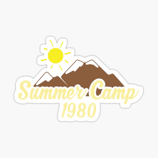Summer Camp 1980s Vintage Retro 80s Campers Sticker By