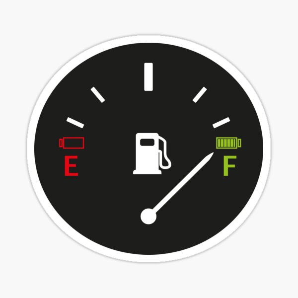 Fuel Gauge Stickers | Redbubble