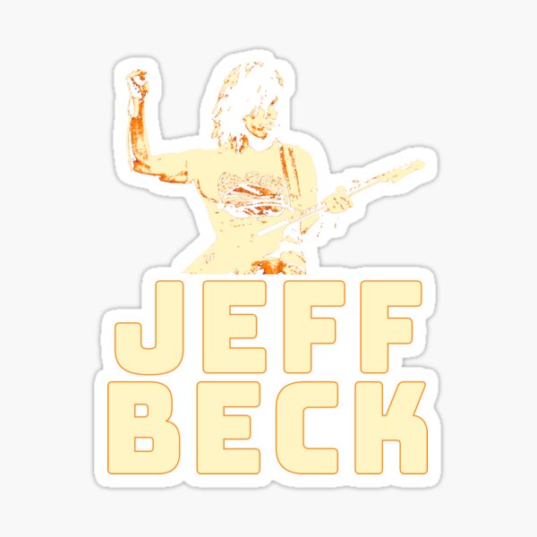 "Jeff Beck" Sticker for Sale by Salocin | Redbubble