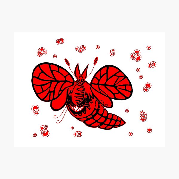 "CatFly in rot" Fotodruck von cuprum | Redbubble
