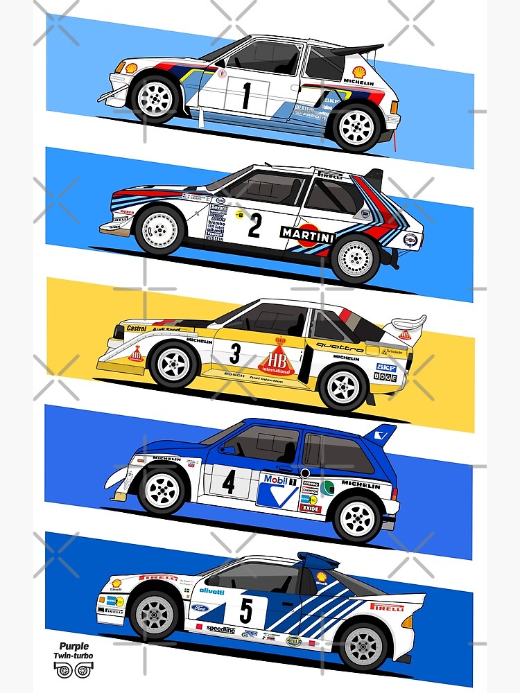 "1986 Group B v2" Poster for Sale by purpletwinturbo | Redbubble