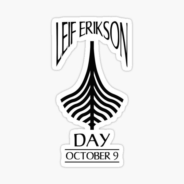 "Leif Erikson Day " Sticker for Sale by jtrenshaw | Redbubble