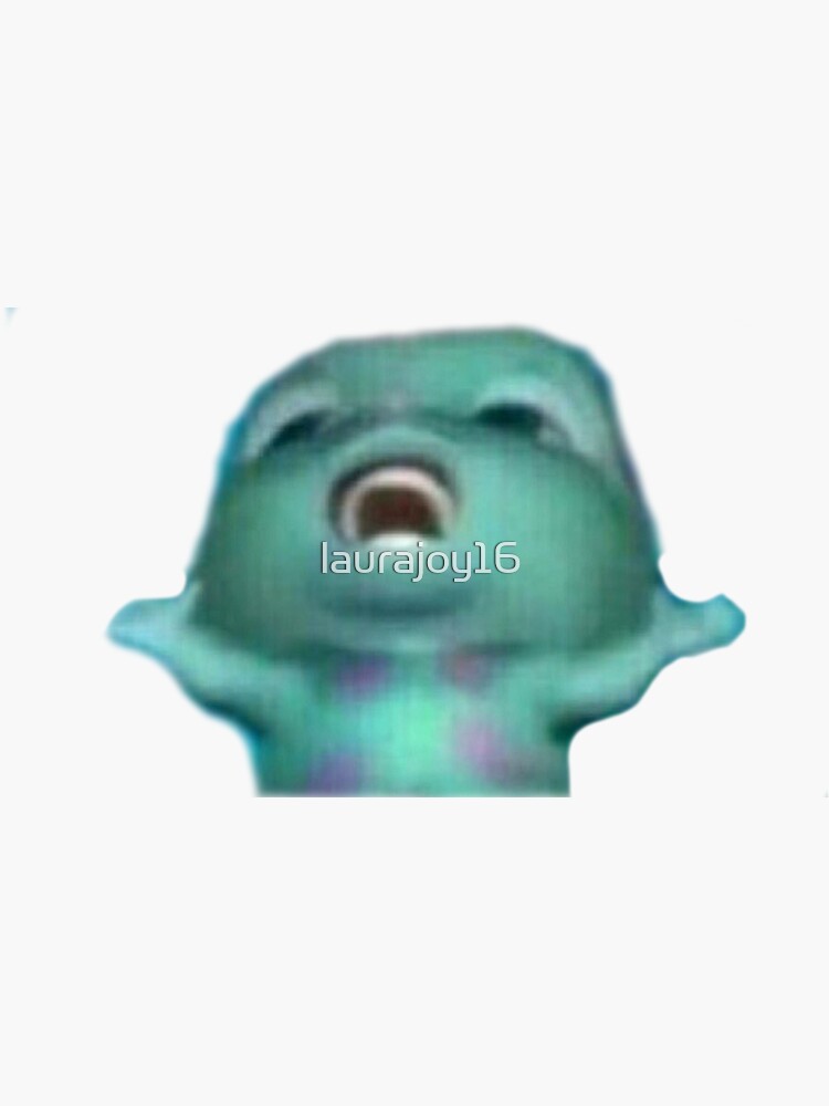 "screaming blue alien" Sticker for Sale by laurajoy16 | Redbubble