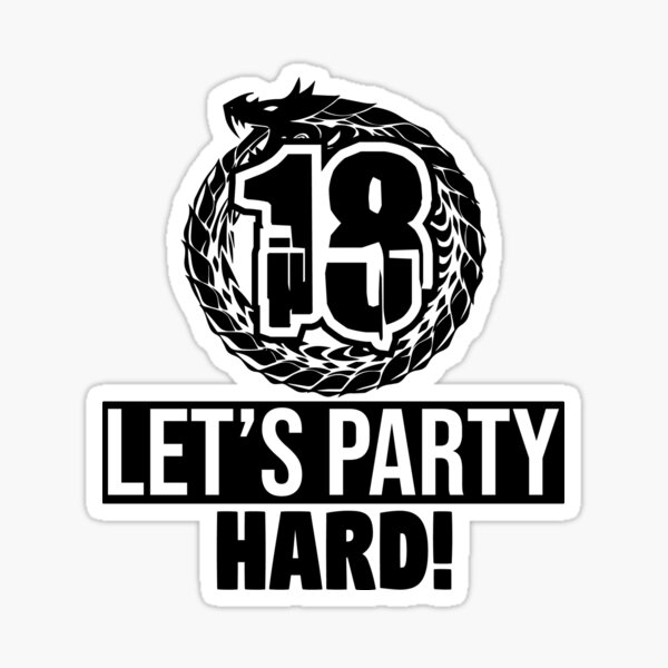 "awesome gift for the 18th birthday" Sticker for Sale by Cutebutfunny ...