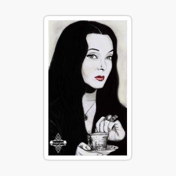 "Morticia" Sticker for Sale by Sabry81 | Redbubble