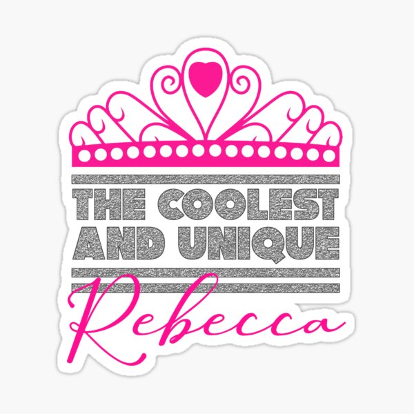 "Rebecca girl kids name sweet" Sticker for Sale by Thestarrysky | Redbubble