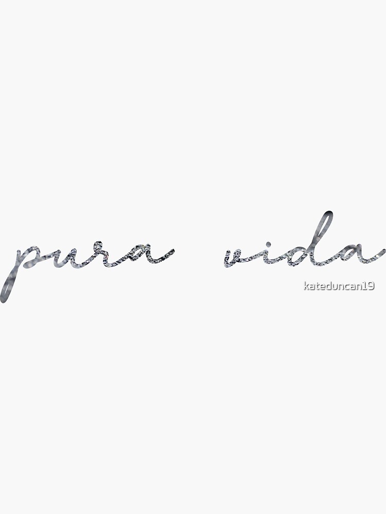 "Pura Vida" Sticker for Sale by kateduncan19 | Redbubble