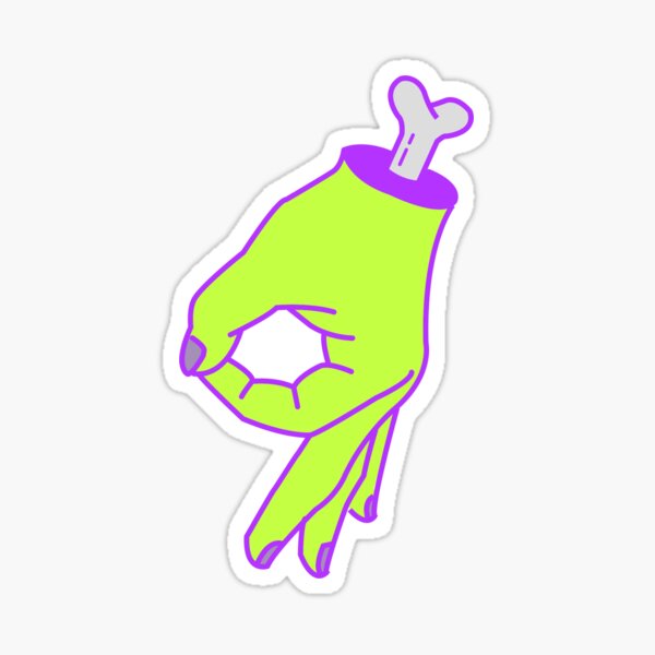 Pegatina «Upside Down OK Hand Sign Zombie Halloween Meme» de grphitee ...