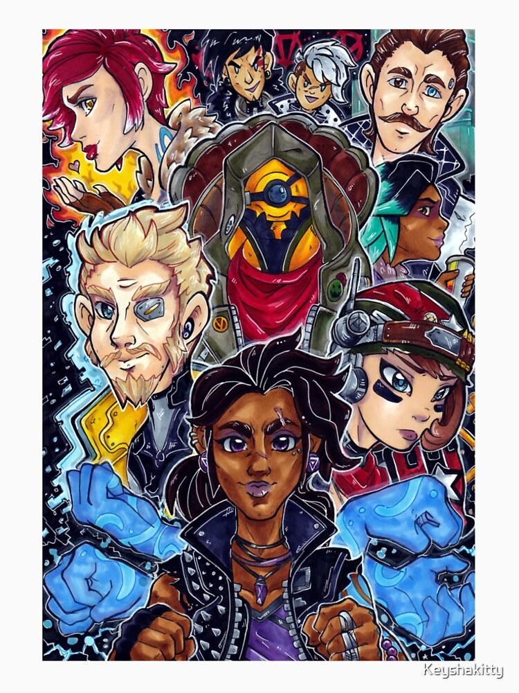 "Borderlands 3" T-shirt for Sale by Keyshakitty | Redbubble ...