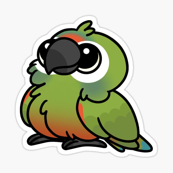 "Illigers Macaw (Googly-eyed)" Sticker by blirbos | Redbubble