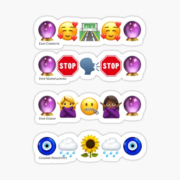 "Emoji Spell Set for Life and Work" Sticker for Sale by devotaj-arts ...