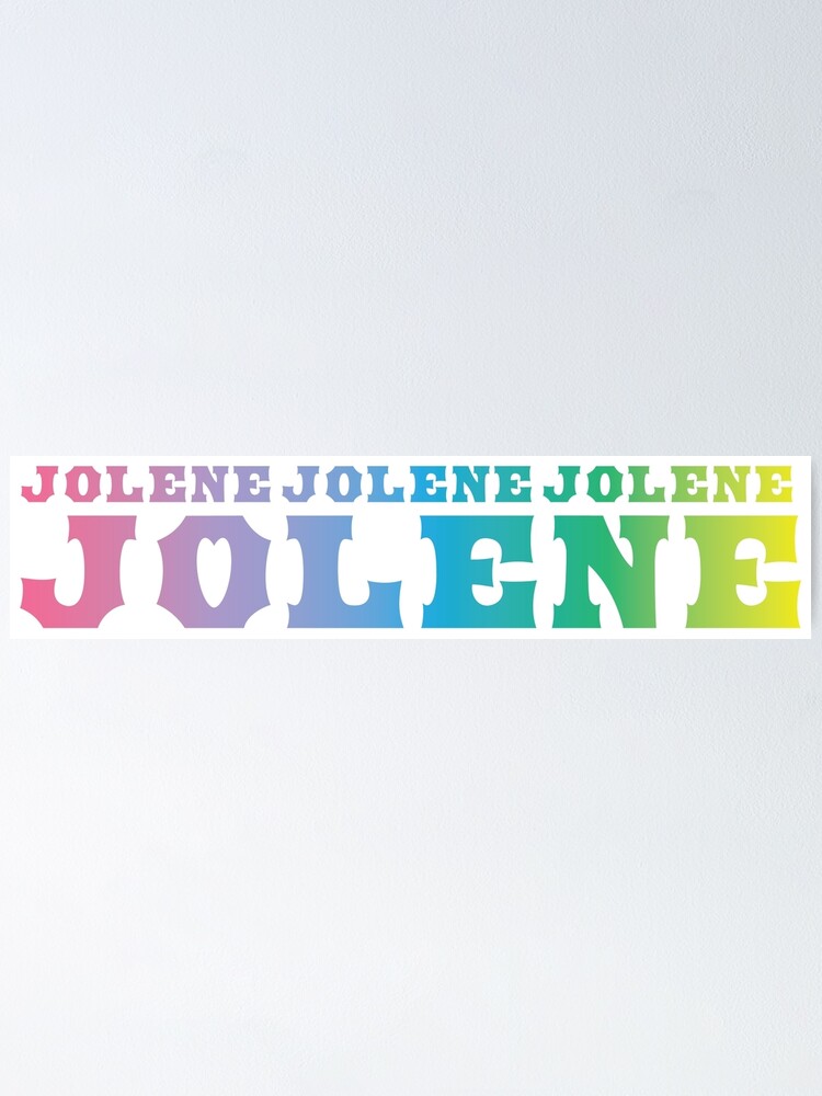 "Jolene Rainbow" Poster for Sale by AstroBunnyPop | Redbubble