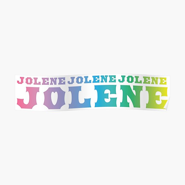 "Jolene Rainbow" Poster for Sale by AstroBunnyPop | Redbubble