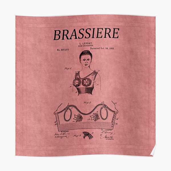 "Bra Patent 10b" Poster by mollyfare | Redbubble