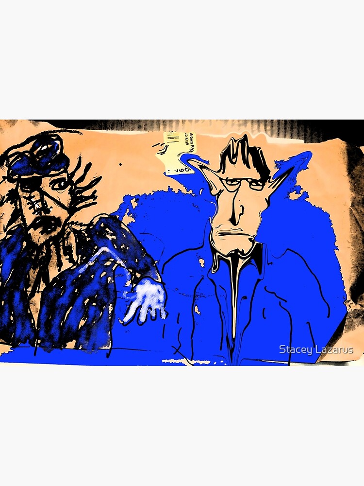 "older work, modified transformed drawing on brown paper" Art Print for ...