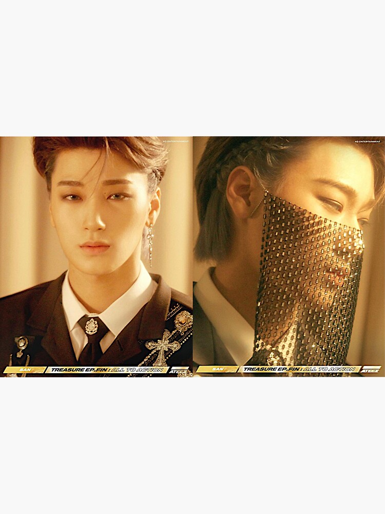 "ATEEZ San" Sticker by LT22 | Redbubble