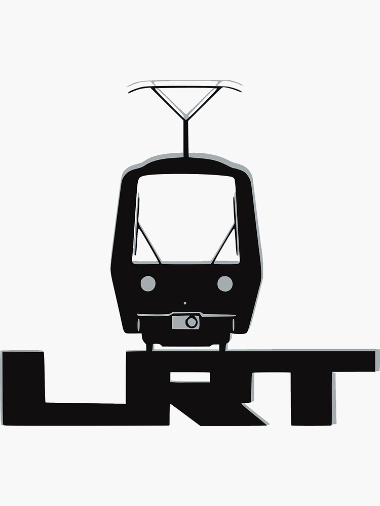 "LRT Light Rail Transit" Sticker for Sale by FlailingSpade | Redbubble