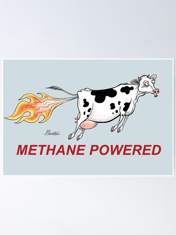 "Methane Powered" Poster by jeddunstan | Redbubble