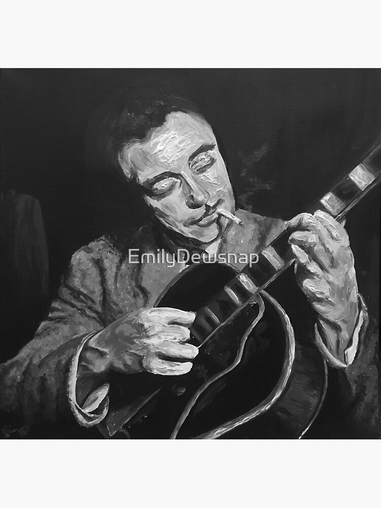 "Django Reinhardt - Jazz Heroes - Monochrome" Sticker for Sale by ...