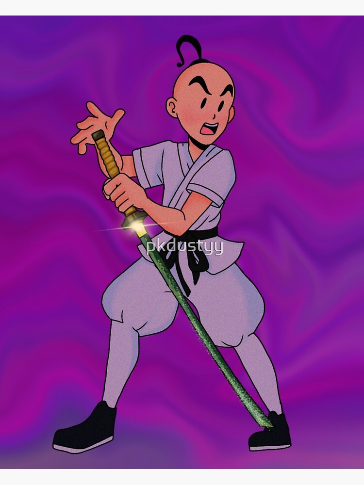 "Poo Using the Sword of Kings" Poster by pkdustyy | Redbubble
