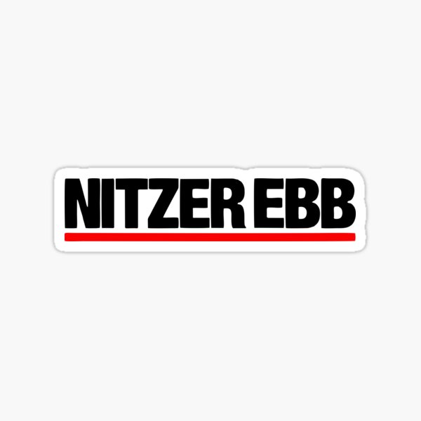 "Nitzer Ebb" Sticker for Sale by jonojonis | Redbubble