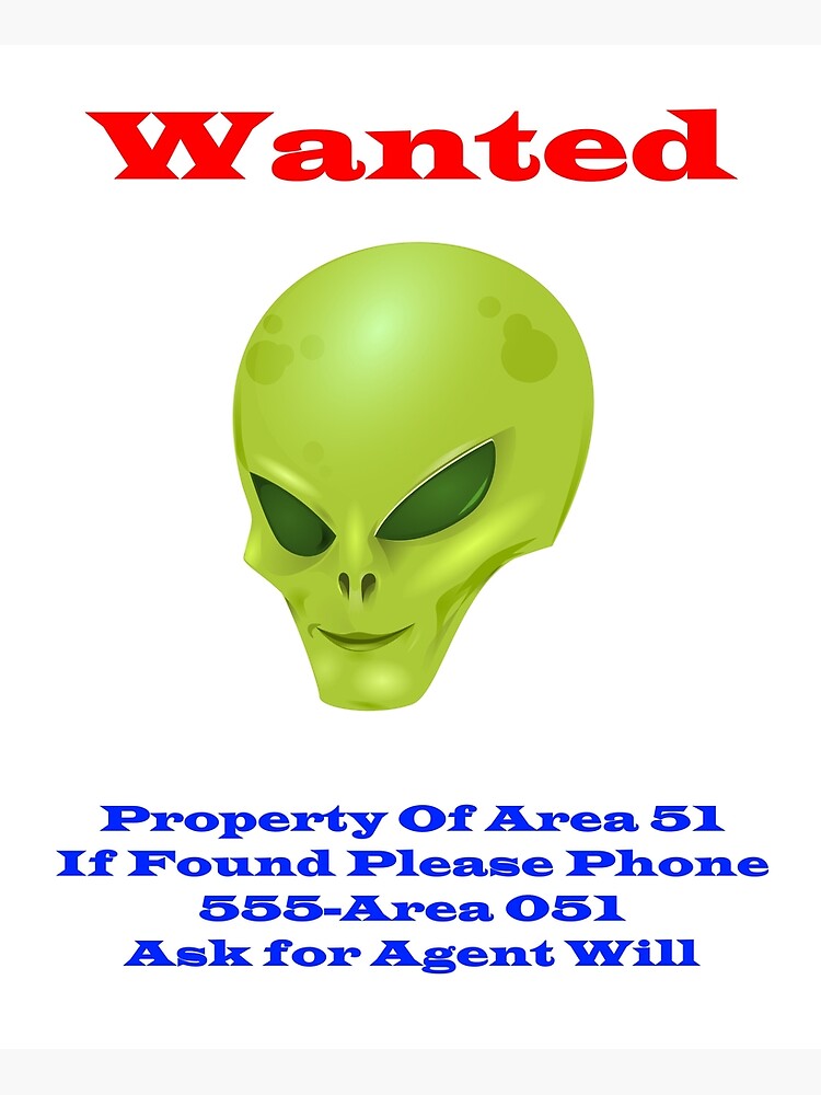 "Wanted Alien" Poster by DJBJ | Redbubble