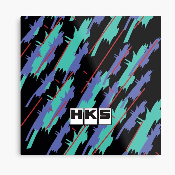 "HKS Retro Pattern" Metal Print by JDMShop | Redbubble